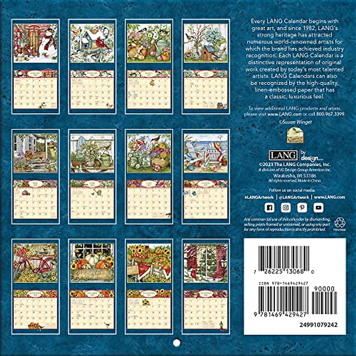 LANG Heart & Home® 2024 Mini Wall Calendar (24991079242)