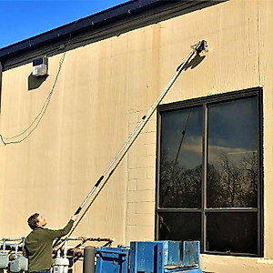 DOCAZOO, Light Bulb Changer for High Ceilings & Recessed Lights w/ 7-30 Foot Telescopic Extension Pole & Suction Cup Style - Ceiling Lightbulb Removal Tool - Perfect Accessory for Any Lighting Job