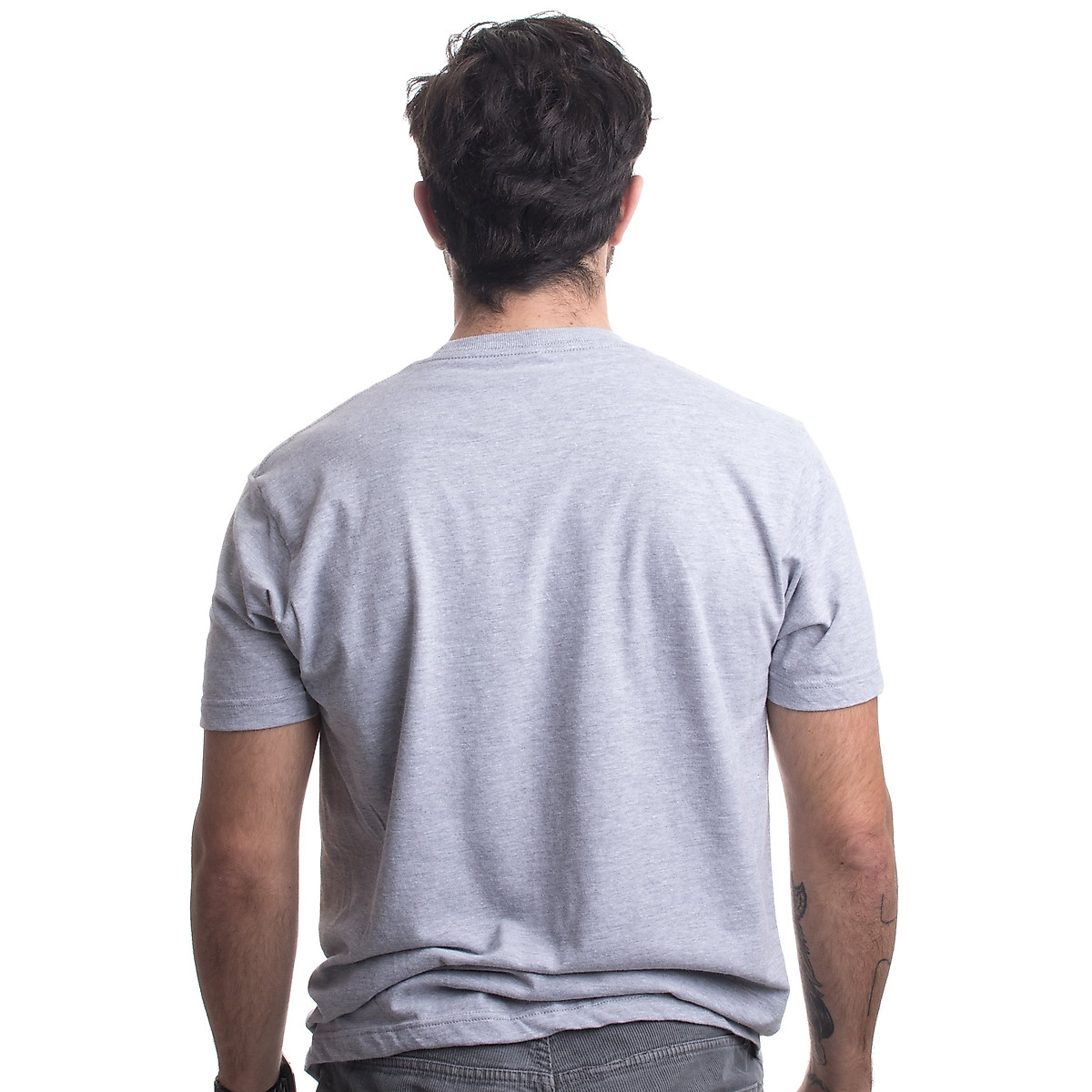 Take it Easy on Me, My Wife is Pregnant | Funny New Dad Be Nice Father's T-Shirt-(Adult,L) Sport Grey