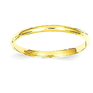 IceCarats 14K Yellow Gold Ring Size 3