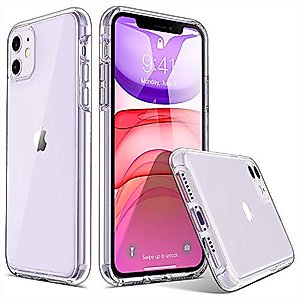 ULAK Clear Case Compatible with iPhone 11 6.1-Inch 2019, Transparent Thin Slim Protective Phone Cover
