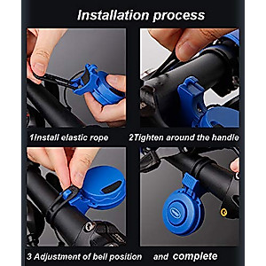 LESOVI Electric Bike Horn 100 db Cycling Bicycle Scooter Horn 4 Sound Modes with Rechargeable Battery Waterproof Bicycle Accessories for Kids Boys Adults Mountain Bike Bells (Adjustable Volume Black)