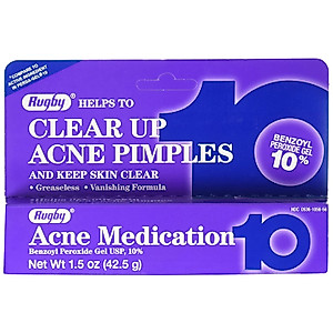 Rugby Acne Medication 10%, 1.5 Ounce (Pack of 3)