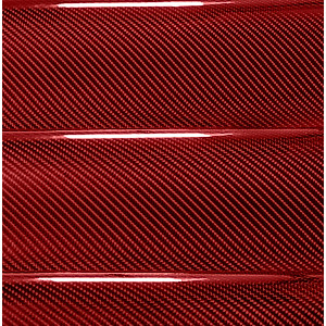 VViViD Epoxy Gloss Carbon Fiber Red Demon Vinyl Wrap Film Roll (1ft x 5ft) Interior Use Only