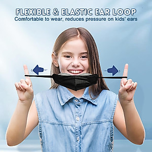 KN95 Masks Disposable for Kids, 100 Pack Individually Wrapped KN95 Masks Children 5 Layer Protection Small Size Breathable Adjustable Mask for Girl and Boy, Mascarillas para Niños