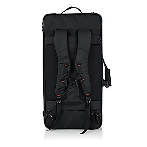 Gator Club Series DJ Backpack with Adjustable Interior and Bright Orange Lining Fits 27" Controllers (G-CLUB-CONTROL-27BP)