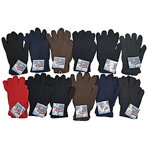 24x Winter Beanies & Gloves Combo Pack, Bulk Pack for Men Women, Warm Cozy Gift (Assorted #1)