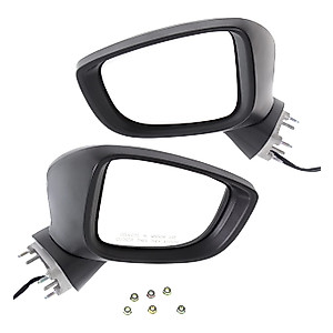 Kool Vue Driver & Passenger Side Power Mirrors for Toyota Yaris iA 2017-2018 With Signal Light Paintable