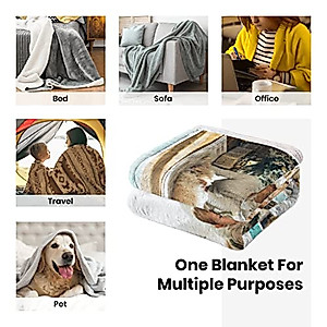 Custom Blanket Throw Blanket Custom Blankets with Photos Gifts For Mom Father Friends Family Pets Dogs Cat Personalized Picture Blankets Flannel Warm Comfortable With Skin Friendly Texture Easy Clean