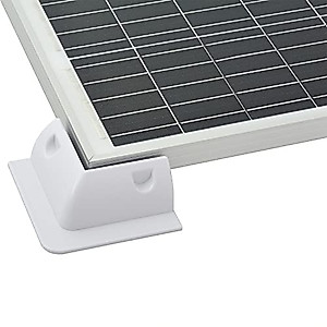 Spartan Power ABS Drill Free Solar Panel Mount 6 Piece (White) Great for RV's, Vans, Trailers, Buses, Skoolies, Boats