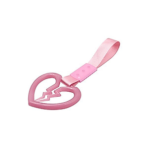 Auto Car Accessory Broken Heart Pink Glow in Dark TSURIKAWA Ring Subway Train Bus Handle Strap Style_8888