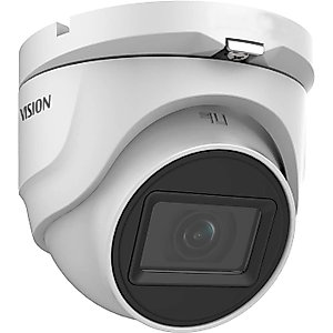 DS-2CE76H0T-ITMF 5MP Turbo HD TVI Turret Dome Mini Eyeball Analog Security Camera, CCTV Surveillance, 2.8mm Wide Angle, 65ft Night Vision, Outdoor, ONLY Compatible with Hik Vision 5MP and 8MP DVR