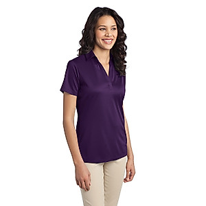 Port Authority Ladies Silk Touch Performance Polo 3XL Bright Purple