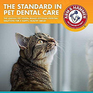 Arm & Hammer for Pets Dental Kit for Cats | Eliminates Bad Breath | 3 Piece Set Includes Cat Toothpaste, Cat Toothbrush & Cat Fingerbrush in Tasty Tuna Flavor,2.5 ounces