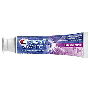 Crest 3D White, Whitening Toothpaste Radiant Mint, 8.2 Oz