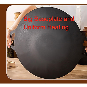 YIKANGHENG Thin Korean Grill Pan, 9 Inch Iron with Non-stick Coating Baking Tray on Heating Stove for Home, Party Travel and Outdoor (9 inch)