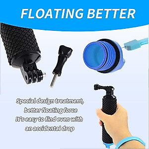 Stick Waterproof Floating Hand Grip Snorkeling ​Underwater ​Diving Selfie Pole Stick Compatible with 11 10 9 8 7 6 5 4 3 2 1 for Water Sport and Action Cameras