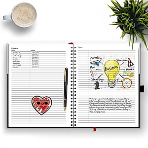 Hourly Appointment Book, Scheduling Book, Daily Schedule Planner with 15 Minutes Increments, Business Appointment Book for Multiple Schedules, Business Planner, Updated, 2 Years, Large, HARDCOVER