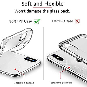 Phone Case for Blackview A100 (6.67"), with [1 x Tempered Glass Protective Film], KJYF Clear Soft TPU Shell Ultra-Thin [Anti-Scratch] [Anti-Yellow] Case for Blackview A100 - Book and cat