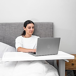 Carex Overbed Table and Hospital Bed Table - Table With Wheels - Over The Bed Table For Home Use and Hospital, Bedside Table With Wheels, Over Bed Desk, Over Bed Table With Wheels