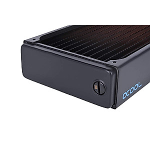 Alphacool NexXxos XT45 Full Copper 360mm Radiator V.2, 120mm x 3, Triple Fan, Black