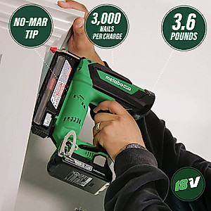 Metabo HPT 18V Cordless Pin Nailer, Tool Only - No Battery, 5/8-Inch up to 1-3/8-Inch Pin Nails, 23-Gauge, Holds 120 Nails, Lifetime Tool Warranty (NP18DSALQ4)