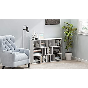 Furinno Luder Bookcase / Book / Storage , 11-Cube, White