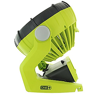 Ryobi P3320 18 Volt Hybrid One+ Battery or AC Powered Adjustable Indoor / Outdoor Shop Fan (Battery and Extension Cord Not Included / Fan Only)
