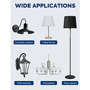 Nouscan LED Light Bulbs 100 Watt Equivalent, Daylight White 5000K, 13W LED Bulb A19, 1500 Lumens, Standard E26 Base, Energy Saving, Energy Saving Lightbulbs, Non-dimmable, 12 Pack