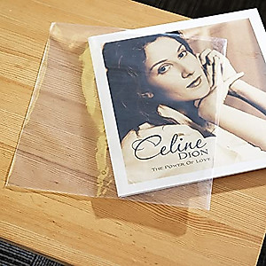 GUDGI Vinyl Record Outer Sleeves, 12" Clear 2 Mil Thick Protective LP Outer Sleeves Wrinkle Free Vinyl Record Sleeves to Protect Your LP Collection