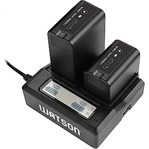 Watson Duo LCD Charger for BP-U Series Batteries