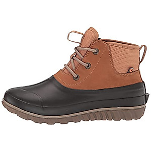 Bogs Womens Classic Casual Lace Leather Boot Snow, Cognac Multi, 7