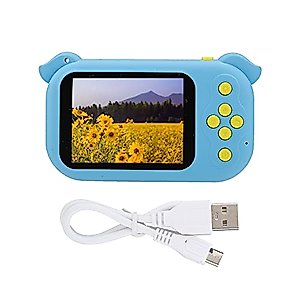 Tgoon Portable Children Digital Camera, Support Photography Memory Card 2.4 Inch LCD Video Recorder ABS