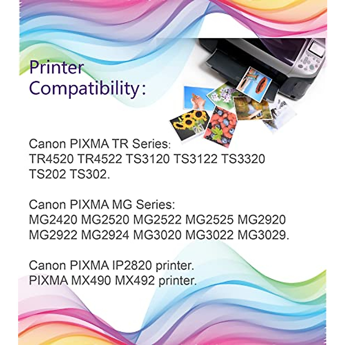 Ubinki 245 XL 246 XL High Yield Ink Cartridge for Canon PG-245 XL CL-246 XL Compatible with Canon Pixma MX490 MX492 TR4520 TS3120 TS3320 MG2520 MG2522 MG2922 MG3022 IP2820 Printer PG245