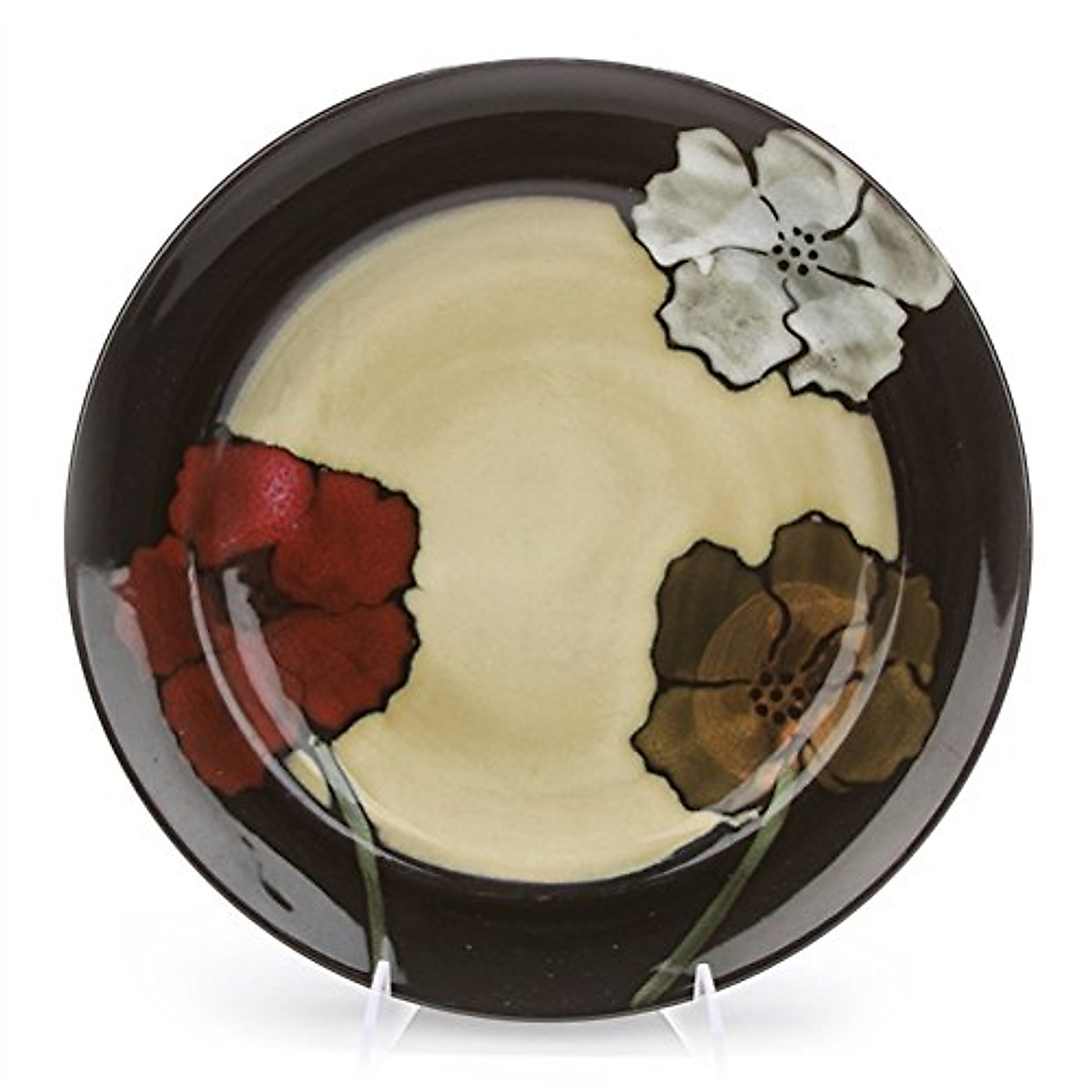 Pfaltzgraff Painted Poppies, Stoneware Dinner Plate