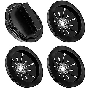 Garbage Disposal Splash Guards and Stopper Set 4 Pack（3+1, Food Waste Disposer Accessories Multi-Function Drain Plugs Splash Guards for Whirlaway, Waste King, Sinkmaster and GE Models (3-1/8 Inch)