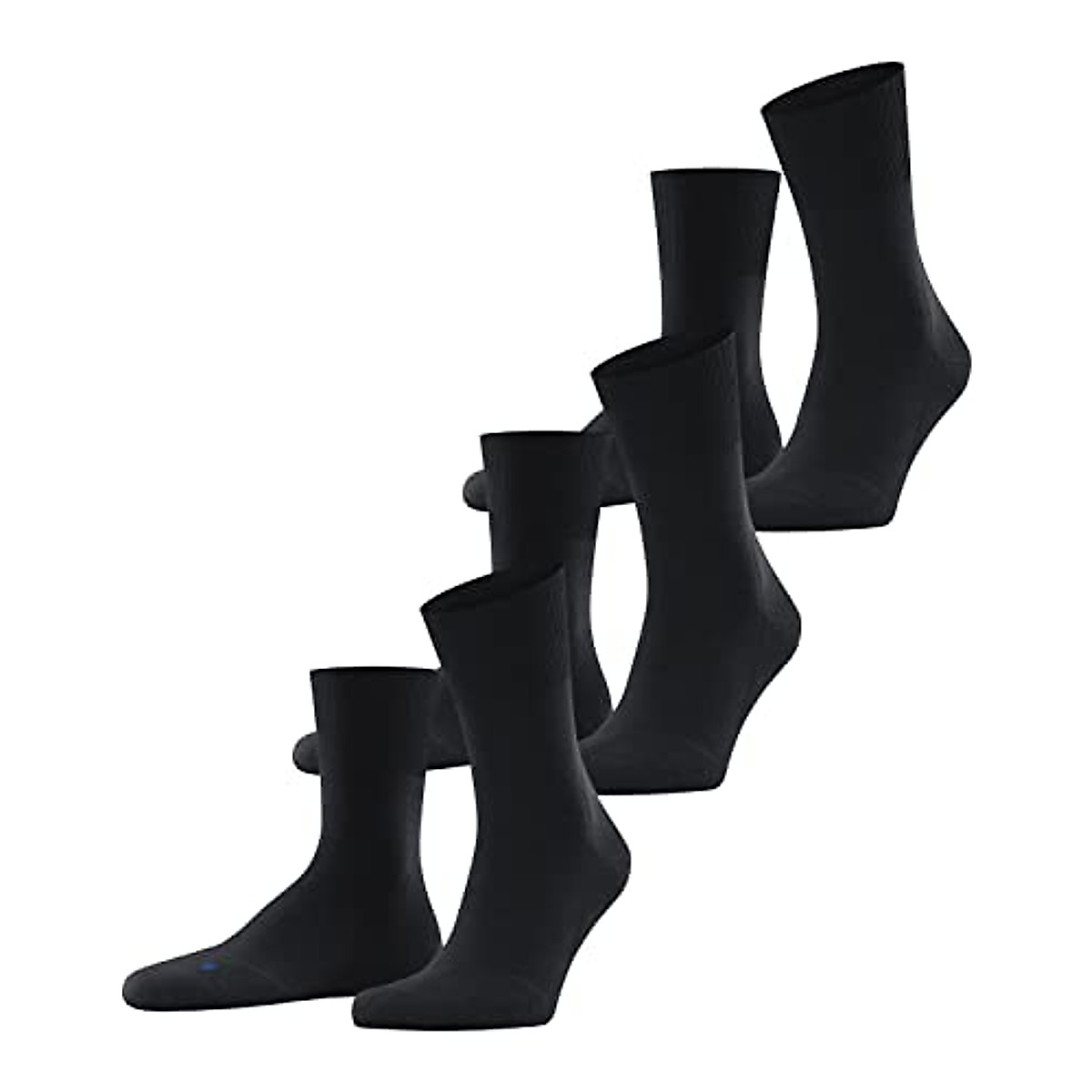 FALKE Run 3-Pack U SO, Black (Black 3000), 12.5-13.5