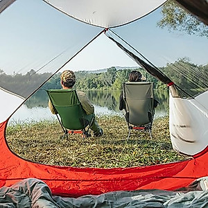 EGGORY Camping Chair, Outdoor Collapsible Chair, Portable Ultralight Compact Camping Folding Beach Chair with Anti-Sinking Large Feet, Stable Compact for Outdoor Camp, Travel, Beach, Picnic