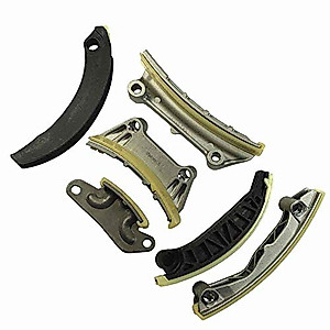 Engine Timing Chain Kit Guide Tensioner Sprocket Cadillac CTS SRX STS GMC Acadia Chevy Equinox Malibu Traverse Buick Allure Enclave LaCrosse 2.8L 3.0L 3.6L DOHC 24V Replace # 9-0753S replacement parts