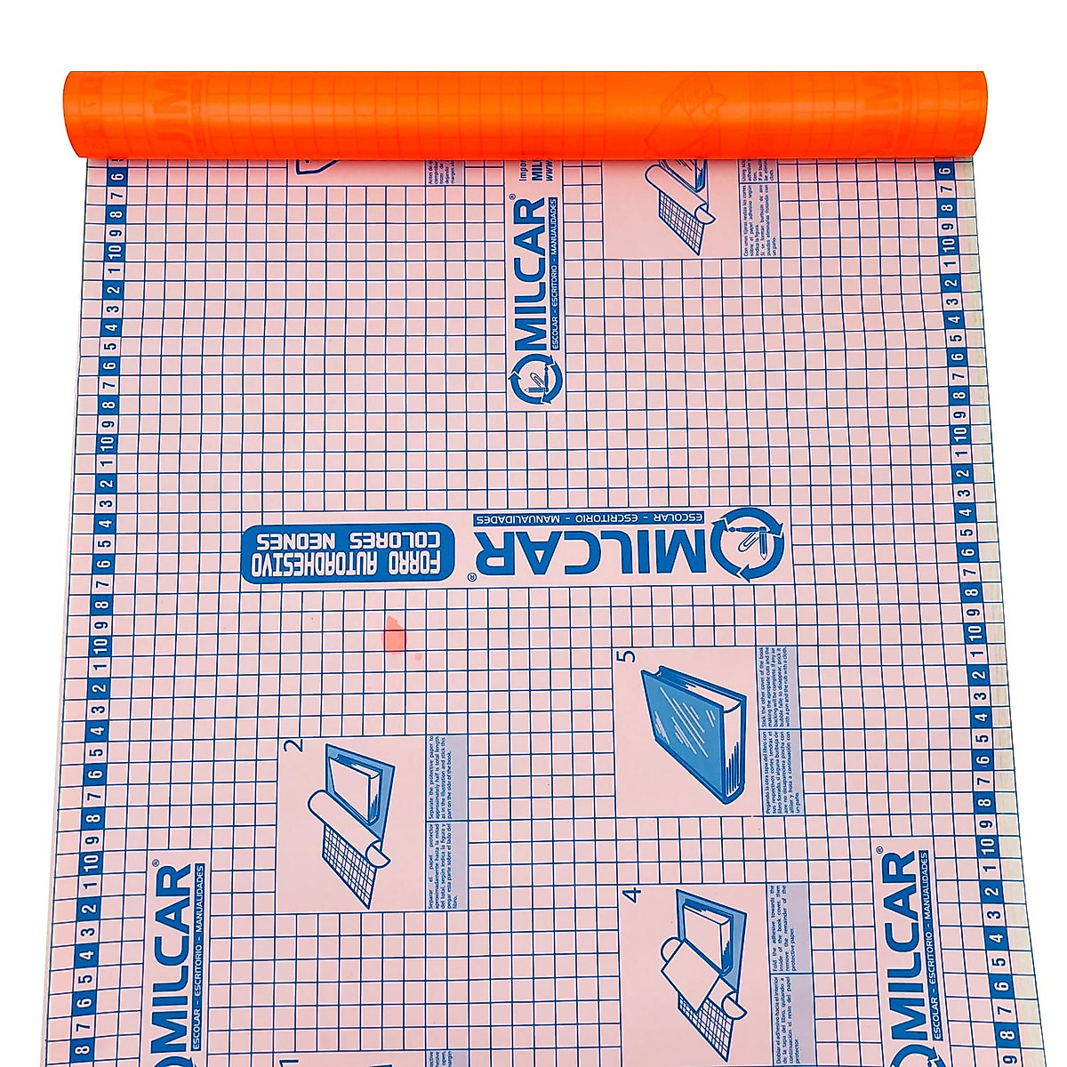 Yifely Solid Color Peel & Stick Shelf Liner Removable Drawer Paper for Covering Home Furniture School Old Lockers, Orange, 17.7 Inch by 9.8 Feet