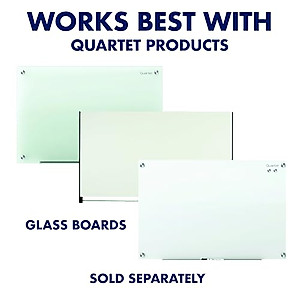 Quartet Strong Magnets, Glass Whiteboard, Dry Erase Board, Large, Assorted Colors, 6 Pack (85392)