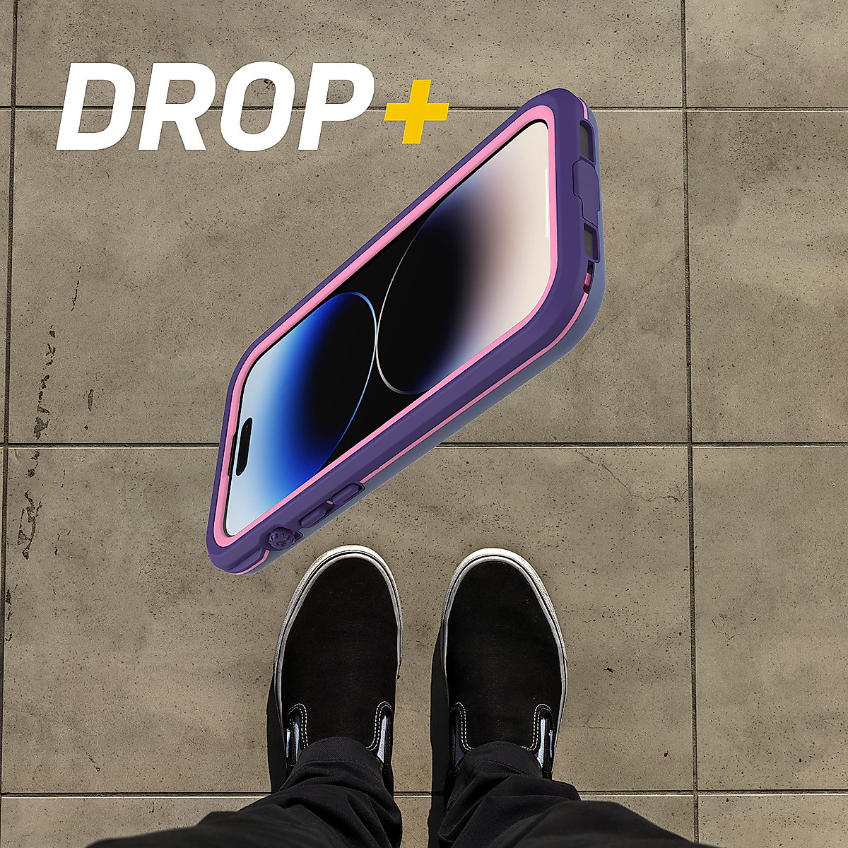 OtterBox FRĒ Series Waterproof Case with MagSafe (Designed by LifeProof) for iPhone 14 Pro (ONLY) - Valor (Purple)