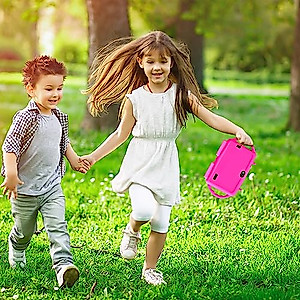 Relndoo Kids Tablet, 7 inch Android 11 Tablet for Kids, 3GB RAM 32GB ROM, Toddler Tablet with Bluetooth, WiFi, Parental Control, Dual Camera, GMS, Shockproof Case, Kids App Pre-Installed