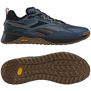 Reebok Unisex Nano X3 Adventure Sneaker, Hoops Blue/Core Black/Court Brown, 12 US Men