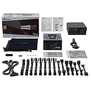 Seasonic Prime PX-850, 850W 80+ Platinum, Full Modular, Fan Control in Fanless, Silent, and Cooling Mode, 12 Year Warranty, Perfect Power Supply for Gaming and High-Performance Systems, SSR-850PD.