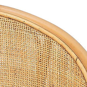 Safavieh Home Collection Dustin Rattan Cushion Accent Chair, 0, Natural/White