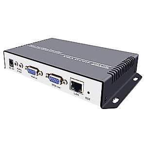 iseevy H.264 VGA Video Encoder VGA to IP Stream for IPTV, Live Stream, Broadcast Support SRT RTMP RTMPS RTSP UDP RTP HTTP FLV HLS TS Protocols and Live Platforms
