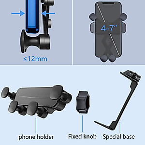 LUNQIN Car Phone Holder Mount for Honda HRV HR-V 2023 2024 2025 LX Sport EX-L Auto Accessories Screen Navigation Bracket Interior Decoration Mobile Cell Phone Mount Stand