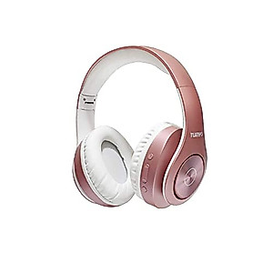 TUINYO Bluetooth Headphones Wireless, Over Ear Stereo Wireless Headset 35H Playtime with deep bass, Soft Memory-Protein Earmuffs, Built-in Mic Wired Mode PC/Cell Phones/TV