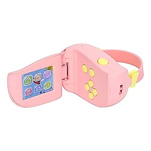 Tgoon Mini Children Camera, Kids Digital Camera Multifunctional Easy to Operate 2in TFT Display Screen USB Charging with 400Mah Battery for Child Education(Pink)